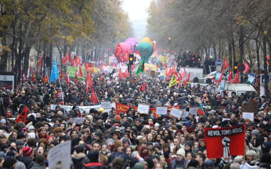 Veja a amplitude da greve geral que sacode a França - O Trabalho